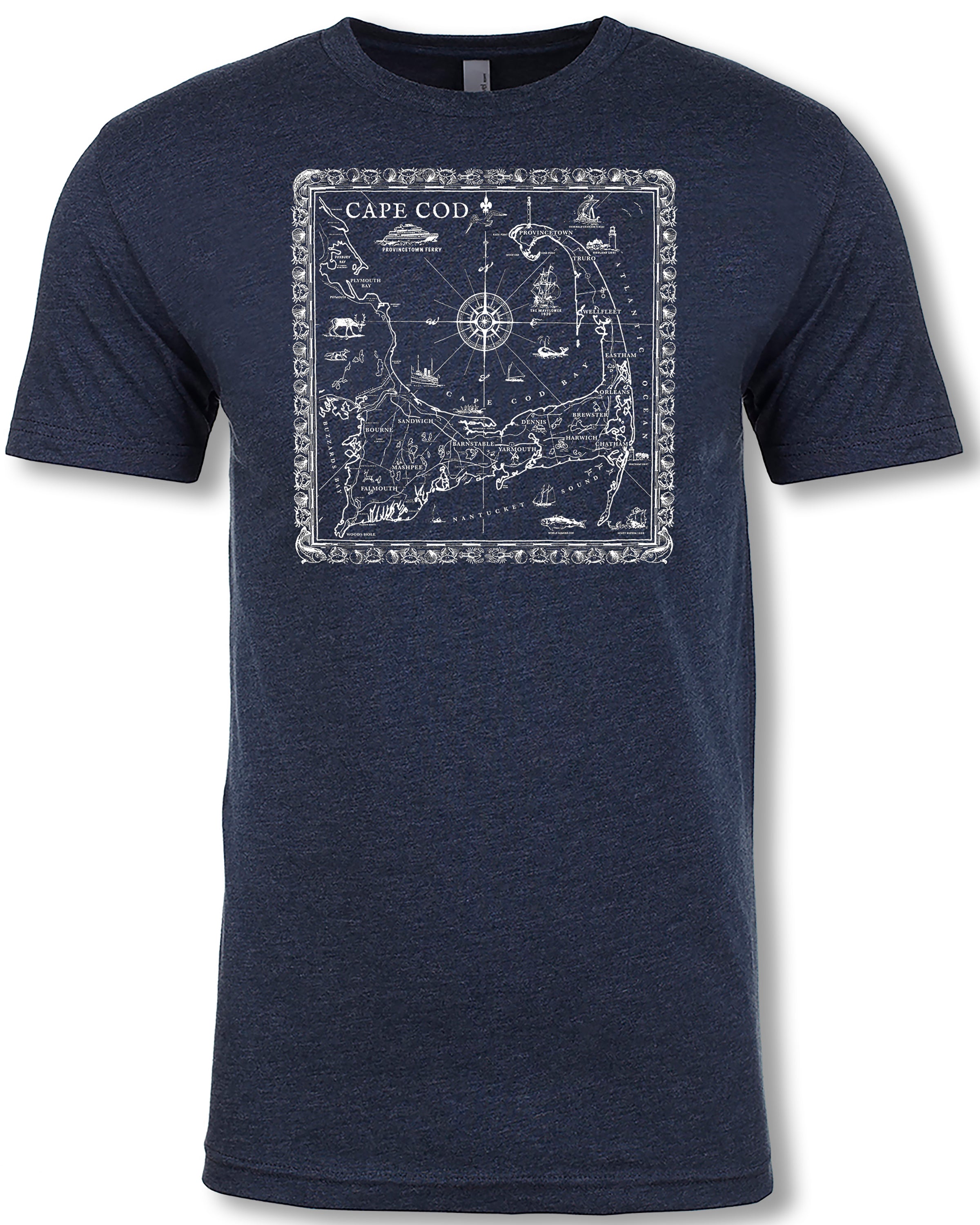Cape Cod Map - Midnight Navy – Hook Provincetown